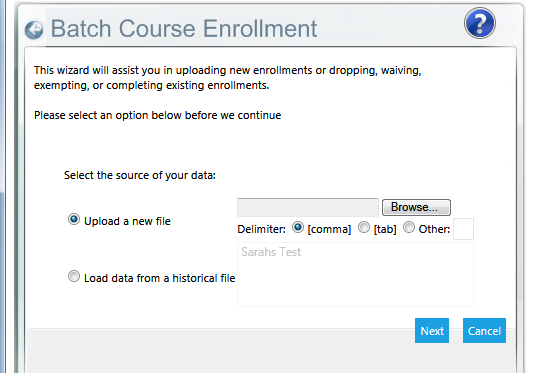 Uploading Batch Enrollment Transactions - Consolidated